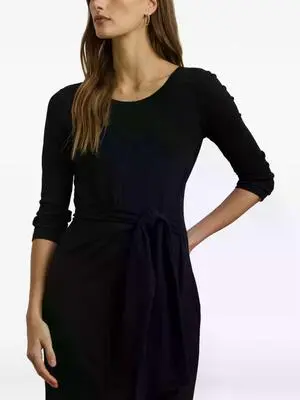 Ralph Lauren Tie-front Rib-knit Dress