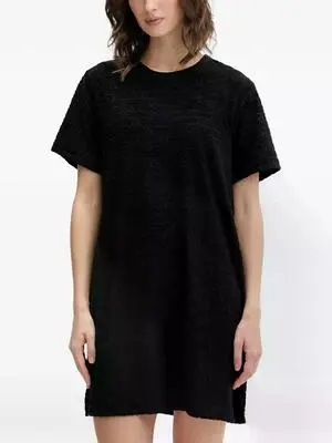 Dkny Logo-embossed Pajama One-piece - Black