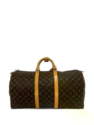 LOUIS VUITTON 1980-2021 Monogram Keepall 55 Travel Bag