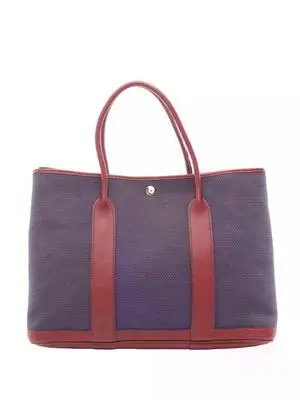 Hermès Toile Criss Cross Garden Party 36 Tote Bag - Blue