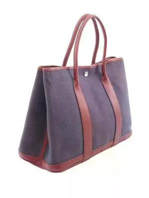 Hermès Toile Criss Cross Garden Party 36 Tote Bag - Blue