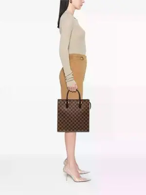 LOUIS VUITTON Damier Ebene Venice Sac Plat Tote Bag