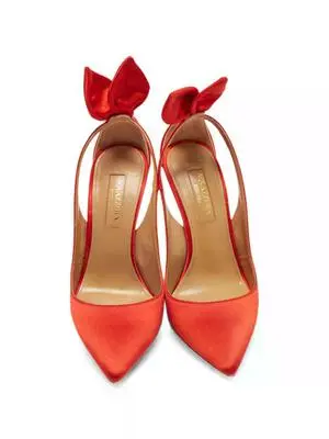 AQUAZZURA Bow Tie Heeled Pumps