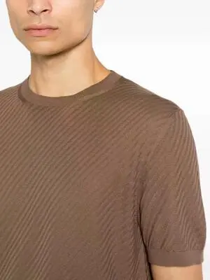 Corneliani Textured-knit T-shirt