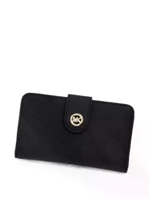Michael Kors Logo-plaque Pebbled-leather Wallet