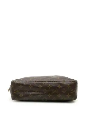 LOUIS VUITTON 1994 Monogram Troussse Toilette 28 Clutch Bag - Brown
