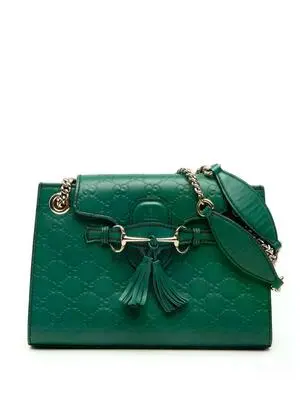 Gucci 2000-2015 Small Guccissima Emily Shoulder Bag - Green