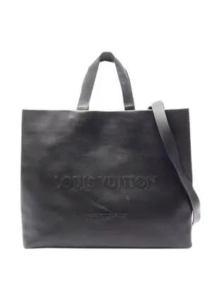LOUIS VUITTON 2025 Autres Cuirs Shopper Tote Mm Satchel - Black