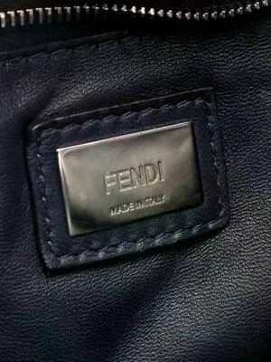 Fendi 2000-2010 Mini Leather Iconic Peekaboo Satchel