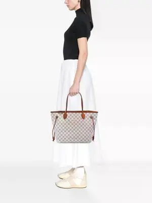 LOUIS VUITTON 2011 Damier Azur Neverfull Mm Tote Bag
