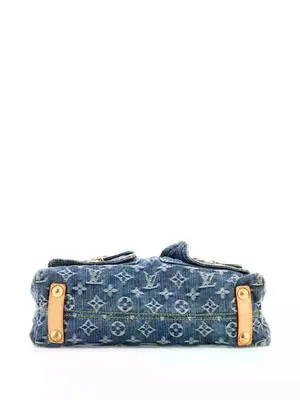 LOUIS VUITTON Baggy Handbag Denim Pm Hobo Bag - Blue