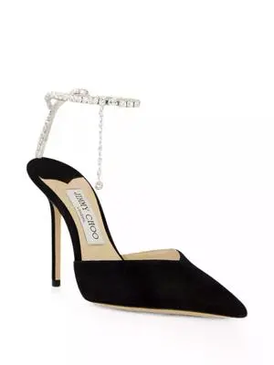 JIMMY CHOO Saeda Crystal-chain Pumps