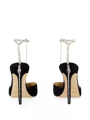 JIMMY CHOO Saeda Crystal-chain Pumps