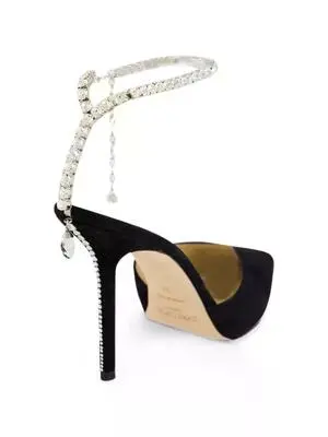 JIMMY CHOO Saeda Crystal-chain Pumps