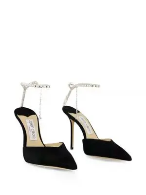 JIMMY CHOO Saeda Crystal-chain Pumps