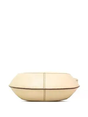 Loewe 2010-2026 Embossed Leather Logo Hobo Bag