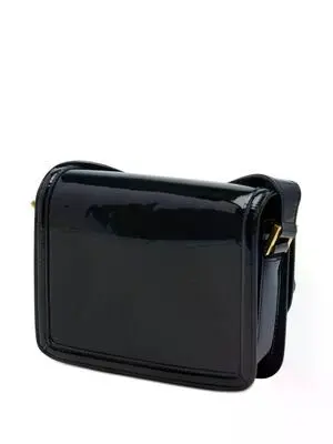 Saint Laurent Patent Leather Solferino Satchel Bag - Black
