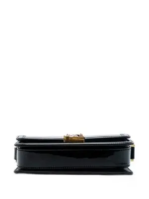 Saint Laurent Patent Leather Solferino Satchel Bag - Black