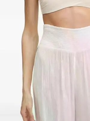 Dkny Smocked-waistband Pleated Trousers