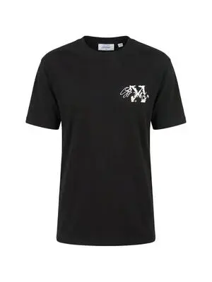 Off-White Stroke 2 Arrow Skate Logo-embroidered T-shirt - Black