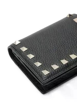 Valentino Garavani Rockstud Pebbled Wallet
