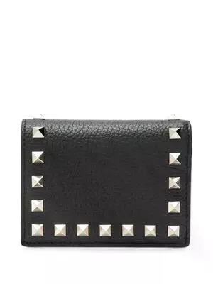 Valentino Garavani Rockstud Pebbled Wallet
