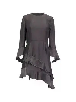 IRO PARIS Asymmetric Ruffled Mini Dress