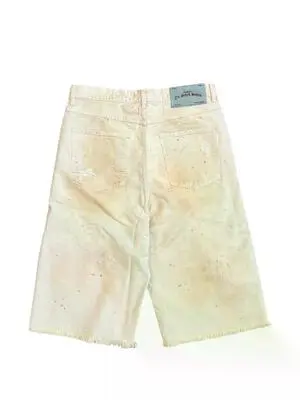 SEKRIT Chopper Cross-patch Denim Shorts