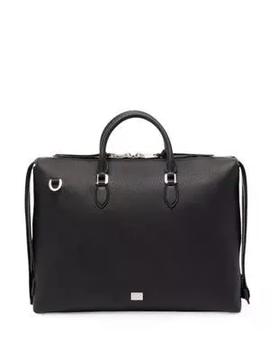 Dolce & Gabbana Pebbled Leather Briefcase - Black