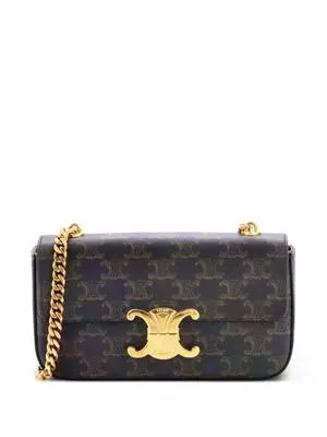 Celine Triomphe Chain Shoulder Bag - Brown