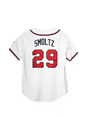 Mitchell & Ness Atlanta Braves 1995 World Series Patch Jersey Shirt - White