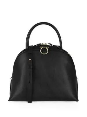 FERRAGAMO Medium Gancini Tote Bag - Black