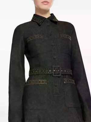 Elie Saab Stud-embellished Midi Dress