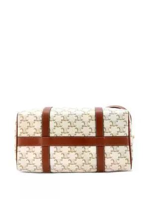 Celine Triomphe Coated Canvas Large Handbag - Brown