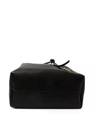 Saint Laurent Paris Vii Pochon Leather Shoulder Bag - Black