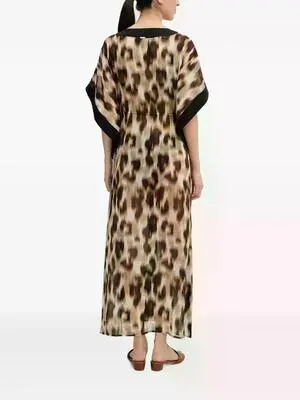 Dkny Leopard-print Kaftan
