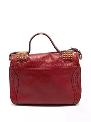 CHRISTIAN LOUBOUTIN Dompteuse Leather Top-handle Bag - Red