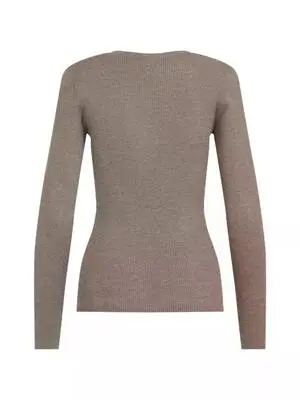 Brunello Cucinelli Ribbed-knit V-neck Sweater