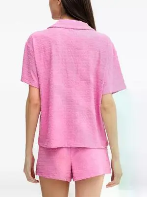 Dkny Logo-jacquard Two-piece Pajamas