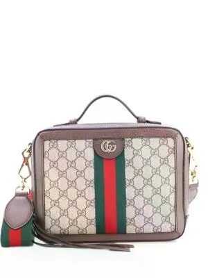 Gucci Ophidia Zip Around Camera Bag - Brown