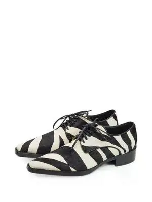 Dolce & Gabbana Zebra-print Derby Shoes - White