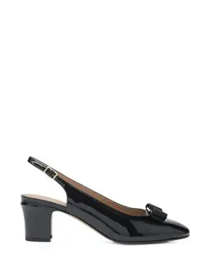 FERRAGAMO Vara Bow Slingback Pumps - Black