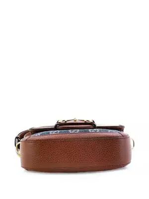 Gucci Horsebit 1955 Gg Denim Mini Shoulder Bag