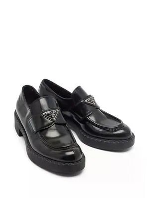 Prada Logo Plaque Loafers