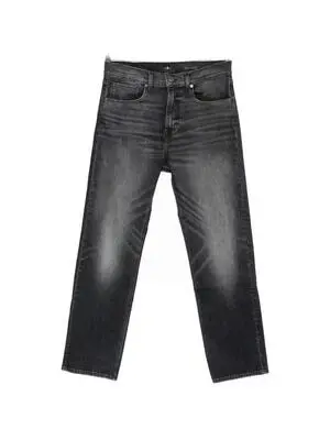 7 For All Mankind Faded-effect Jeans - Black