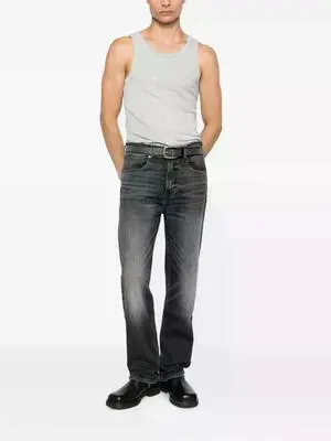 7 For All Mankind Straight Leg Faded Effect Jeans