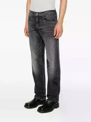 7 For All Mankind Straight Leg Faded Effect Jeans