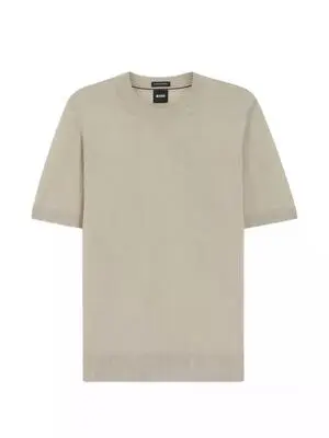 BOSS Short-sleeve Virgin-wool T-shirt