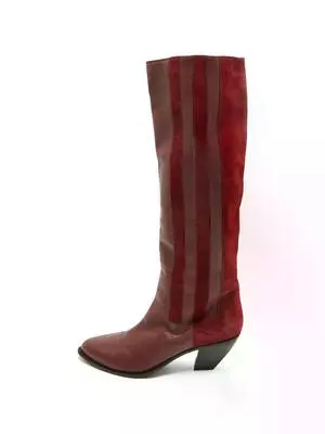 GOLDEN GOOSE Pointed Toe Knee-length Boots - Red
