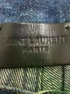Saint Laurent Ripped Slim-fit Jeans